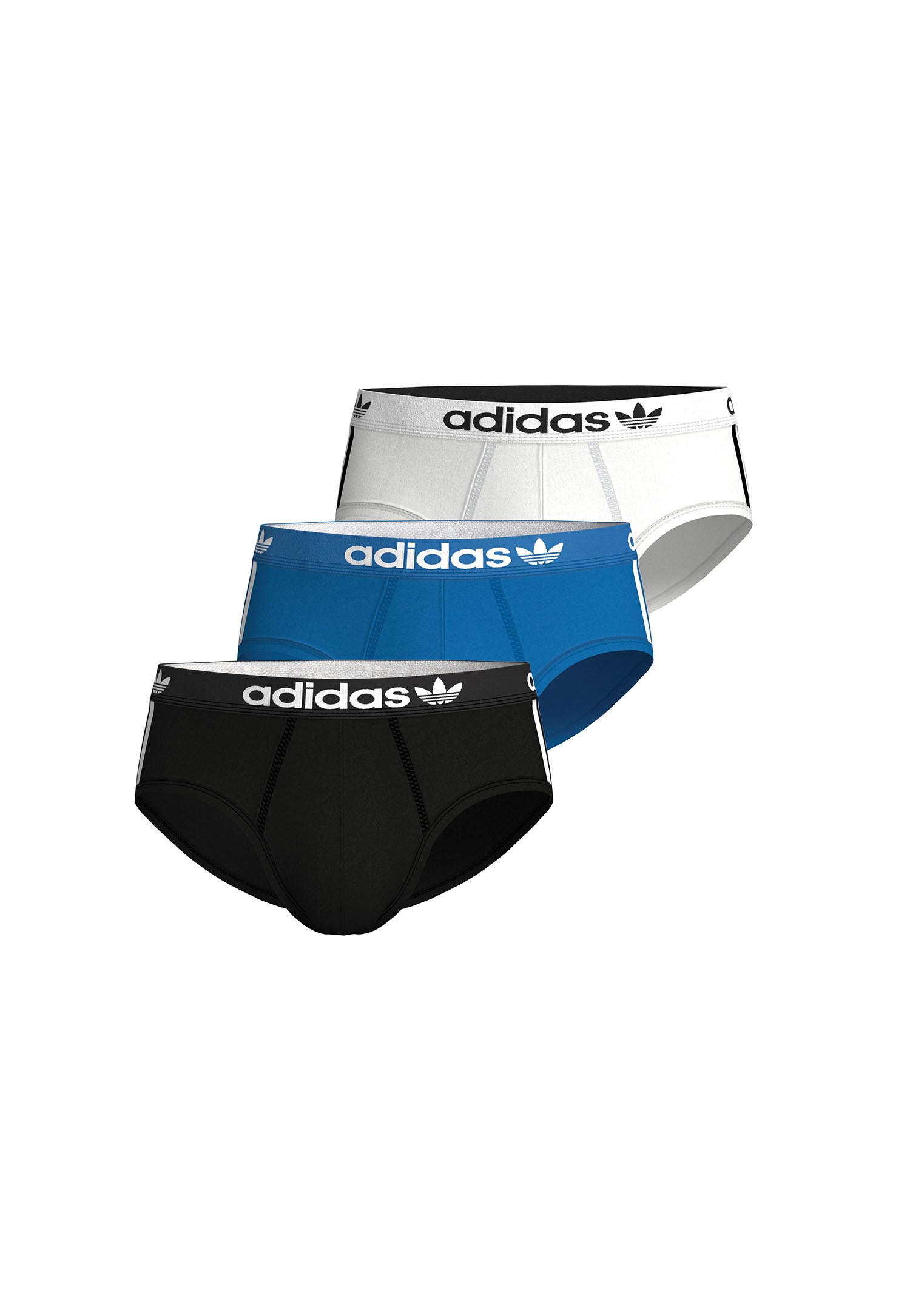 Shop Comfort Flex Cotton 3 Stripe Brief 3 Pairs | adidas underwear ...